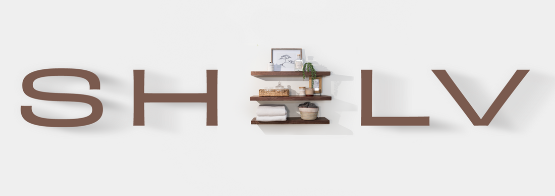 SHELV handmade white oak, walnut, & maple floating shelves in Ontario